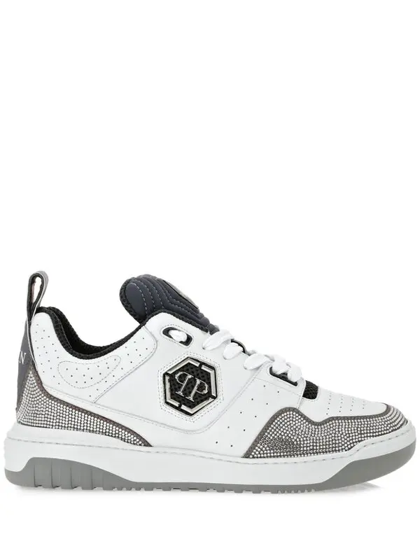 Philipp Plein Hexagon Crystal Low-top Sneakers