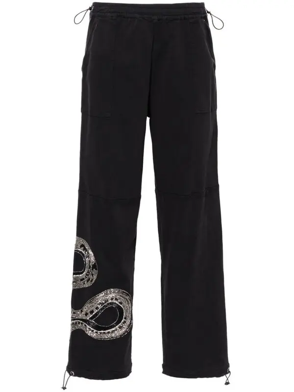 All Saints Bead-detail Twill Trousers
