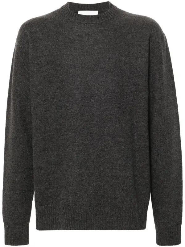 JIL SANDER Crew-neck Wool Jumper - Grey