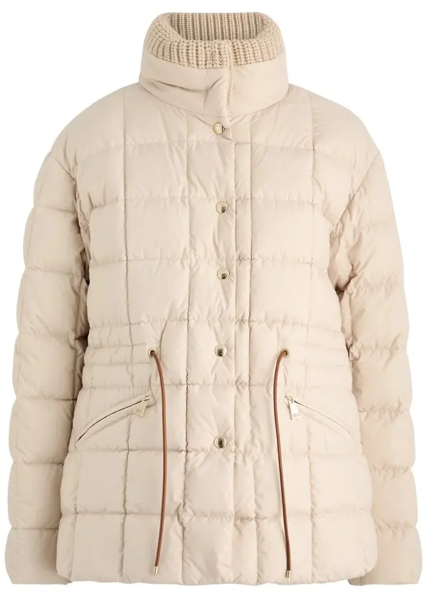 Moncler Antigone Quilted Shell Jacket - Cream