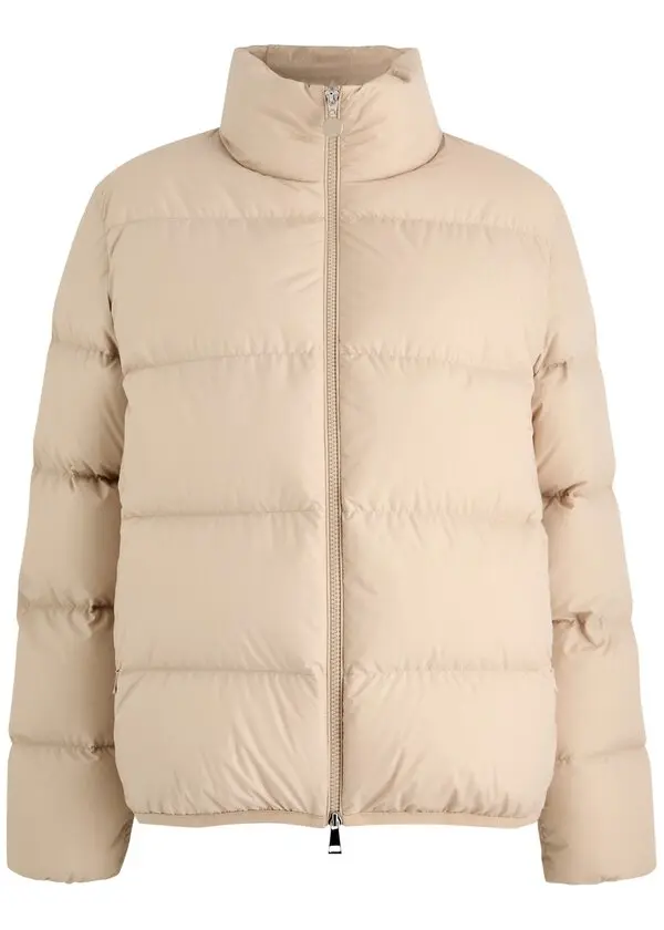 Moncler Abbadia Quilted Shell Jacket - Beige