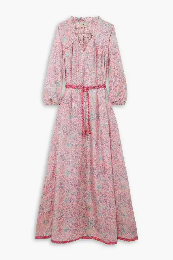 uo hanna embroidered maxi dress Model GL3030 – Scenic Bridal Things main image 1