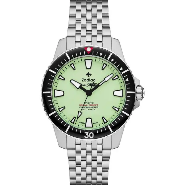 ZODIAC Stainless Steel Automatic Watch