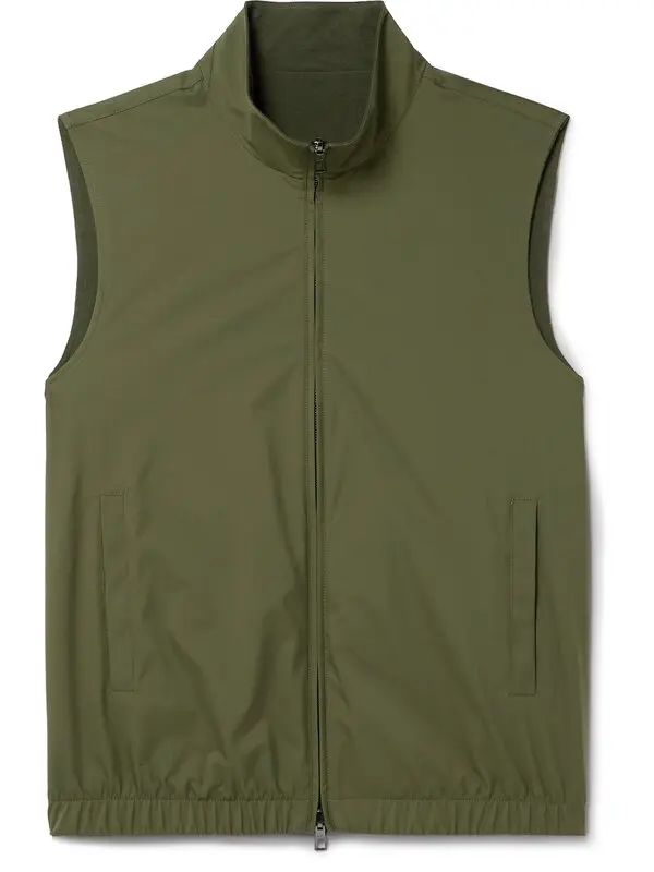 Loro Piana Slim-fit Reversible Gilet - Green