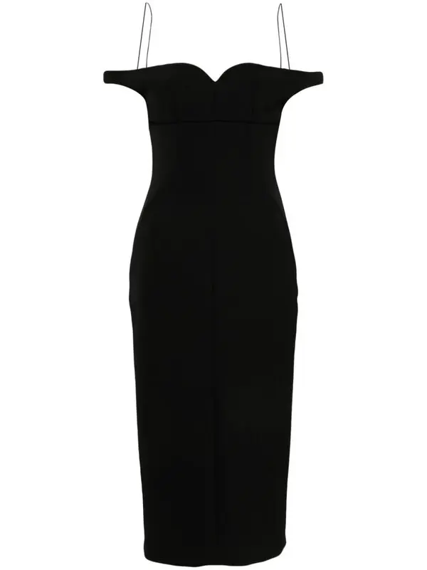 Philosophy Di Lorenzo Serafini Off-shoulder Midi Dress