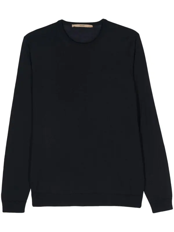 NUUR Fine-knit Merino Jumper - Blue