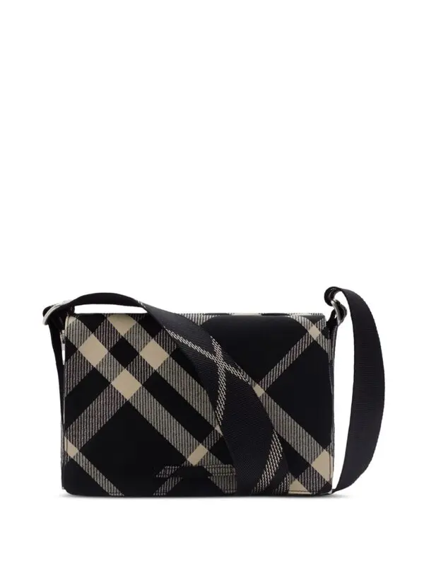 Burberry Check Trench Cross Body Bag - Black | Editorialist