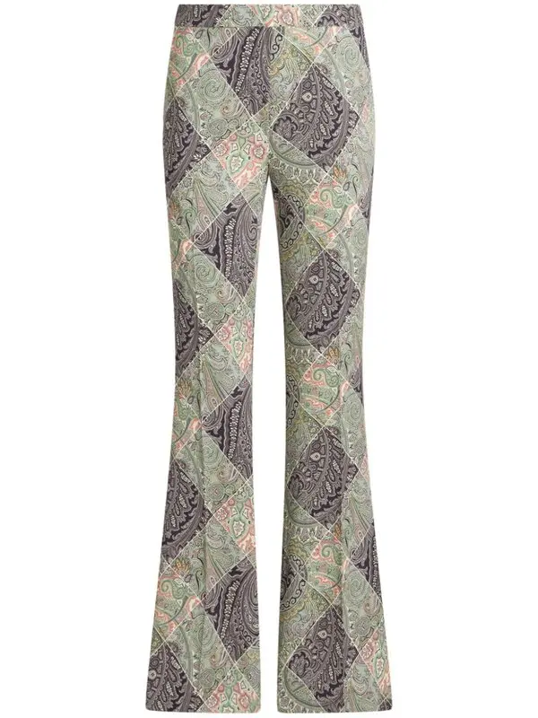 Etro Flared Printed Trousers