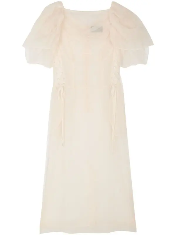 Simone Rocha Short-sleeve Sheer Dress