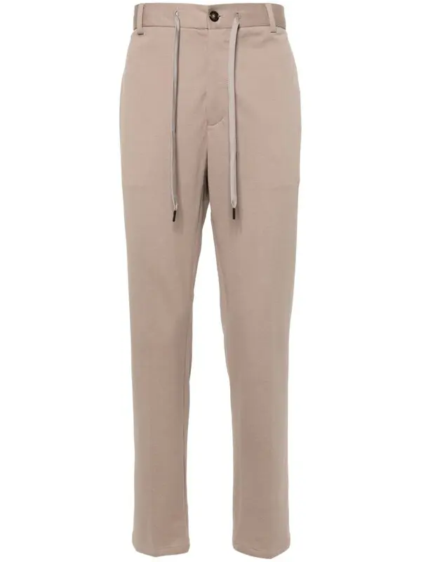 CIRCOLO 1901 Piqué Drawstring Trousers - Dove Grey