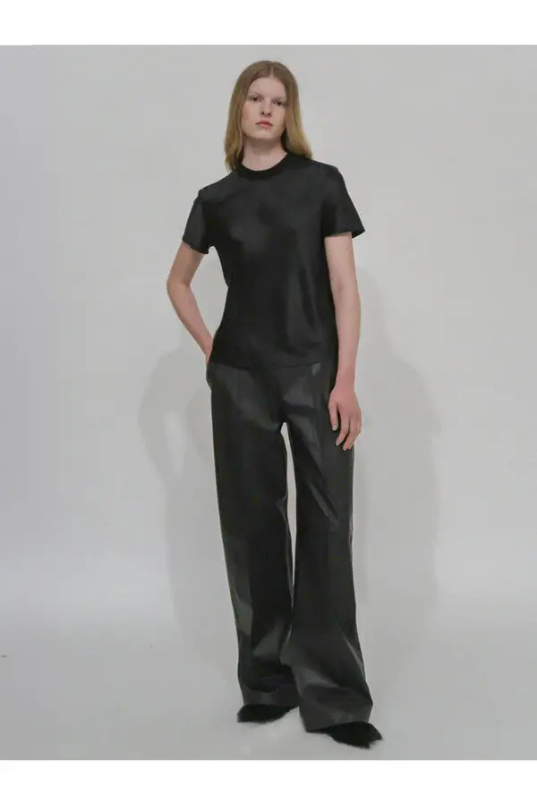 Rosetta Getty Bias Combo T-Shirt - Black | Editorialist