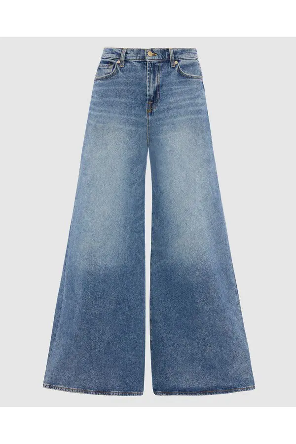 7 For All Mankind Willow Palazzo Wide Leg In Debut