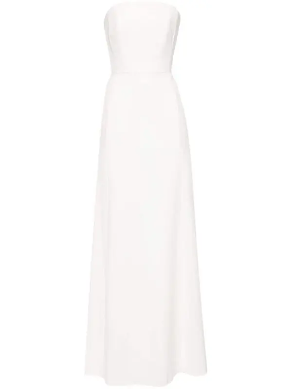 Jenny Packham Yoelyn Crepe Gown - White