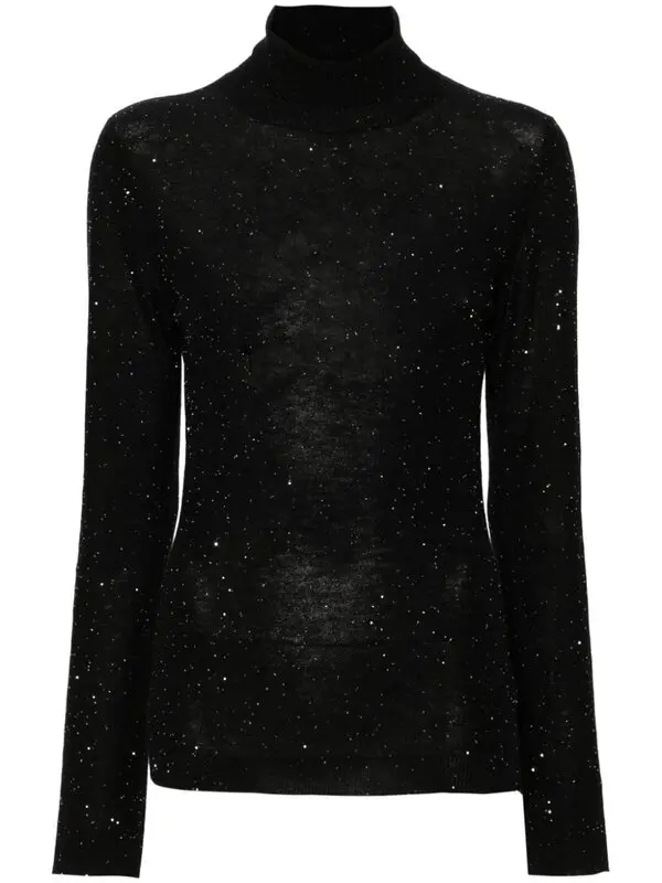 Fabiana Filippi Roll-neck Sweater - Black