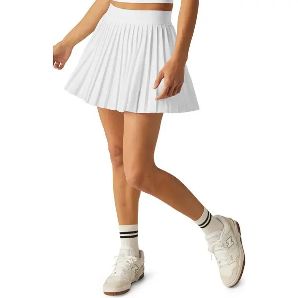 Beyond Yoga If You Pleats Miniskort - True White