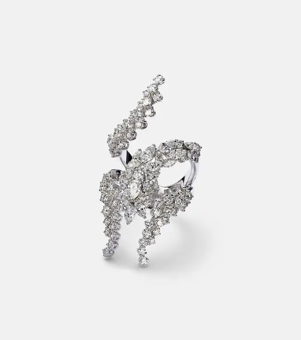 Yeprem Y-not 18kt White Gold Diamond Ring