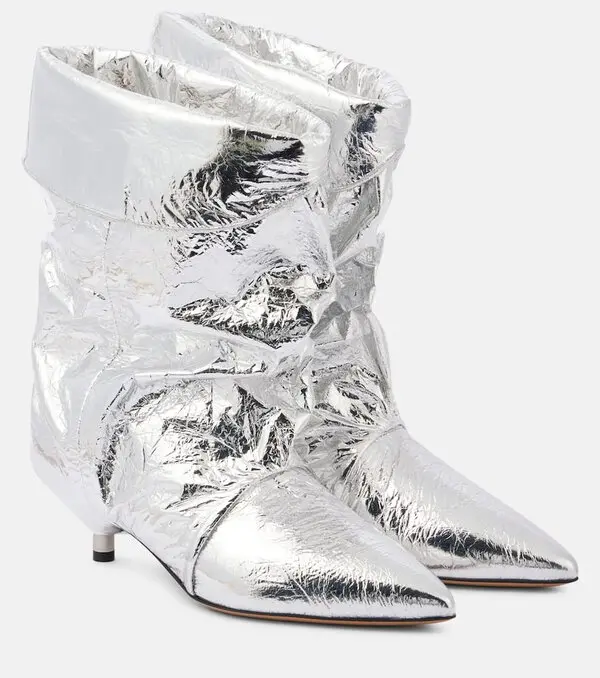 Isabel Marant Edrik Metallic Ankle Boots