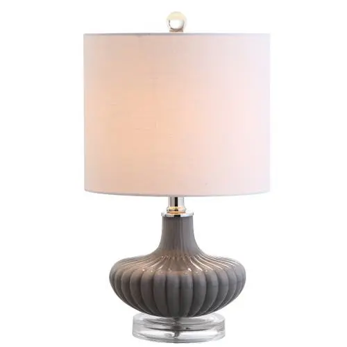 JONATHAN Y Kamille Glass And Lucite Led Table Lamp