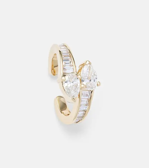 ANITA KO Saturn Diamond And 18kt Ear Cuff - Gold
