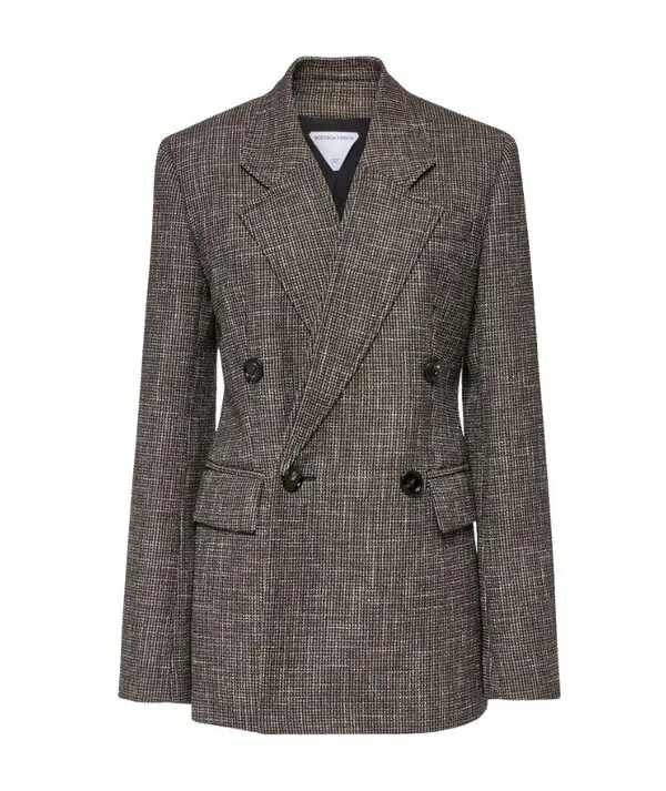 Bottega Veneta Wool And Cotton-blend Mouliné Blazer