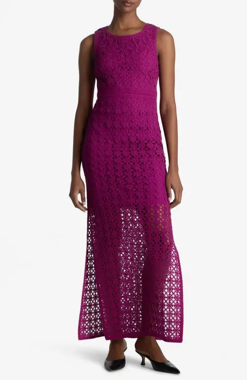 St. John Cornely Engineered Lace Gown
