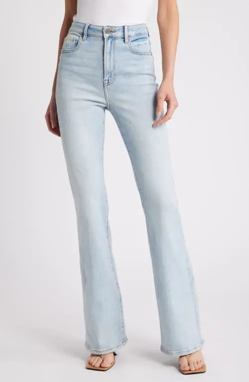 HIDDEN JEANS High-rise Flare Jeans - Light Wash