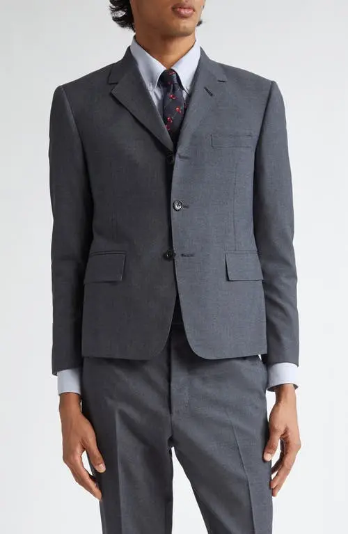 Thom Browne Classic Fit Wool Blend Sport Coat