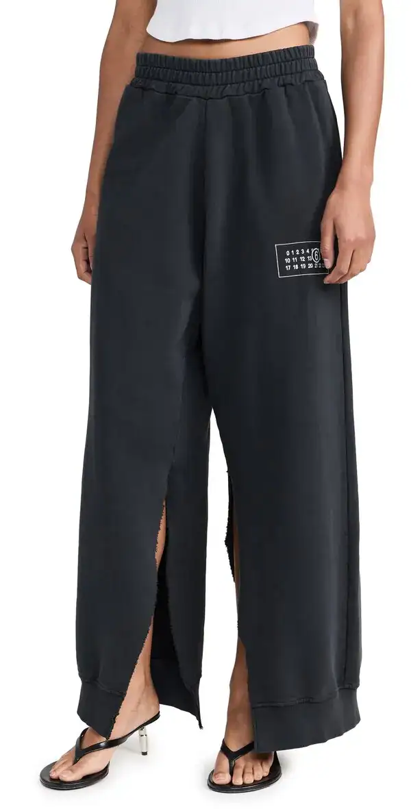 Maison Margiela Raw Seam Sweatpants - Washed Black | Editorialist