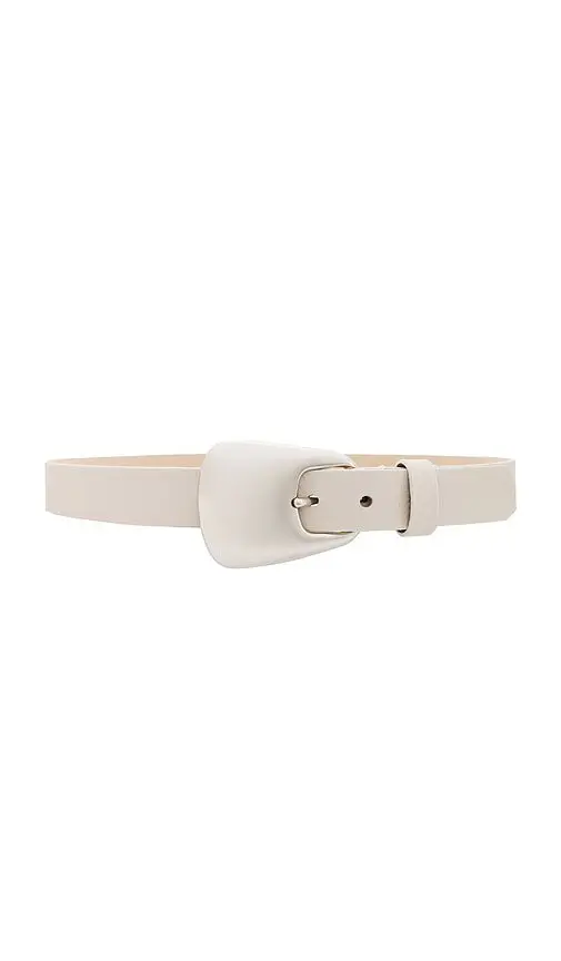 B-low The Belt Lucian Leather Belt - Bone & Silver