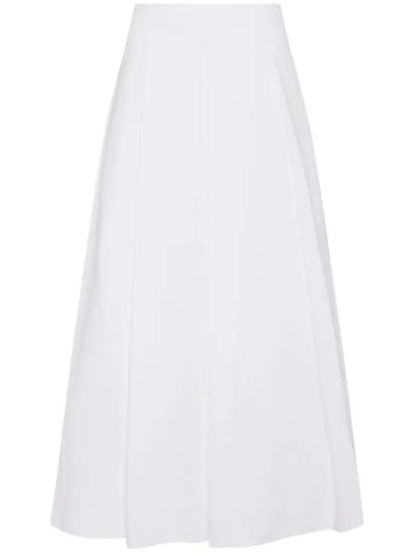 Rosetta Getty Pleat-detail Maxi Skirt
