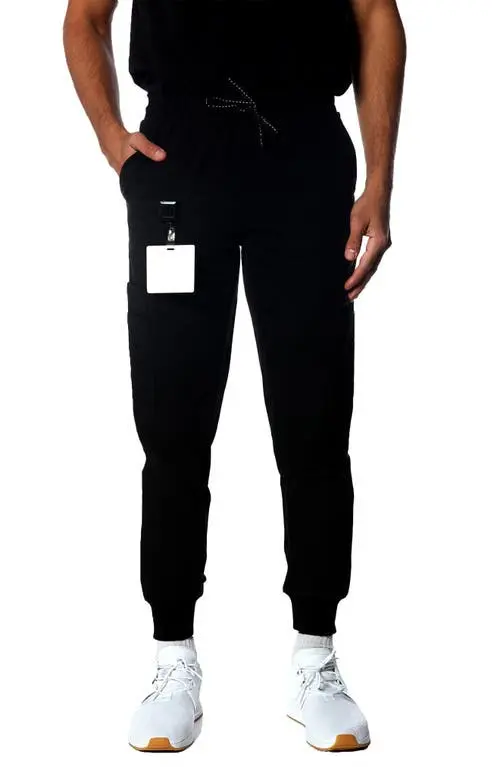 MEMBERS ONLY London Jogger Scrub Pants - Black