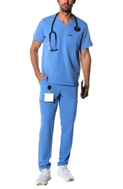 MEMBERS ONLY Hampton Scrub Pants - Ceil Blue