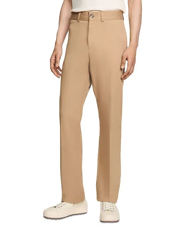 Sandro Straight Fit Chino Pants - Nut