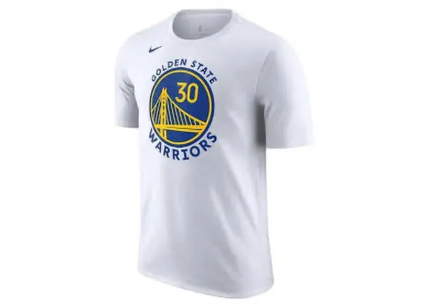 Nike Nba Golden State Warriors Stephen Curry T-shirt - White/blue