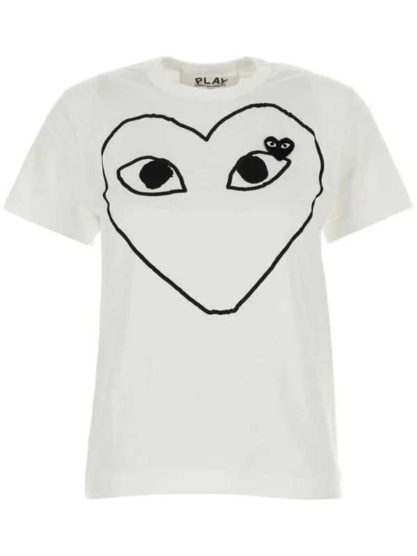 Play Comme Des Garcon Signature Heart T-shirt