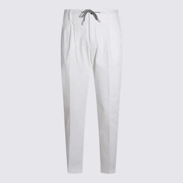 Eleventy Cotton Pants - White