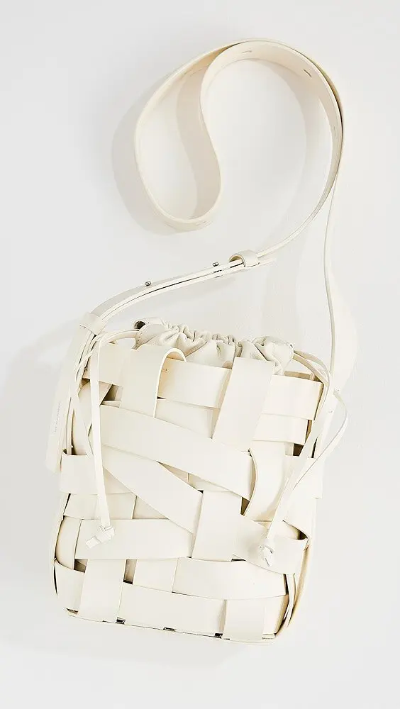 Jil Sander Nest Crossbody Bag - Eggshell | Editorialist