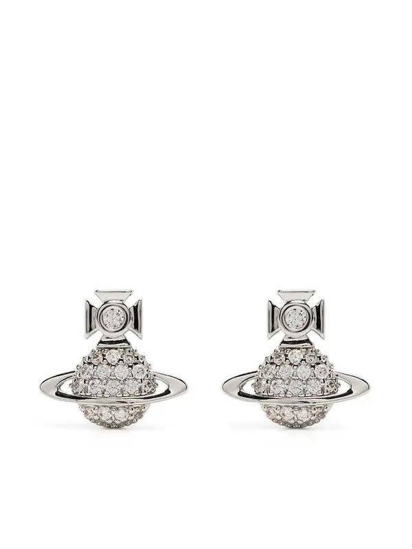 VIVIENNE WESTWOOD Orb Tamia Stud Earrings - Grey