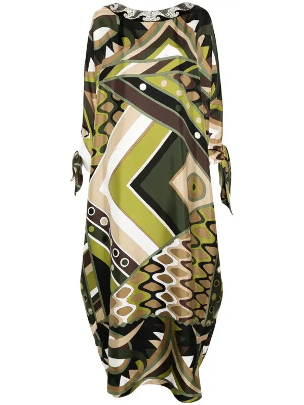 Emilio Pucci Vivara-print Silk Kaftan
