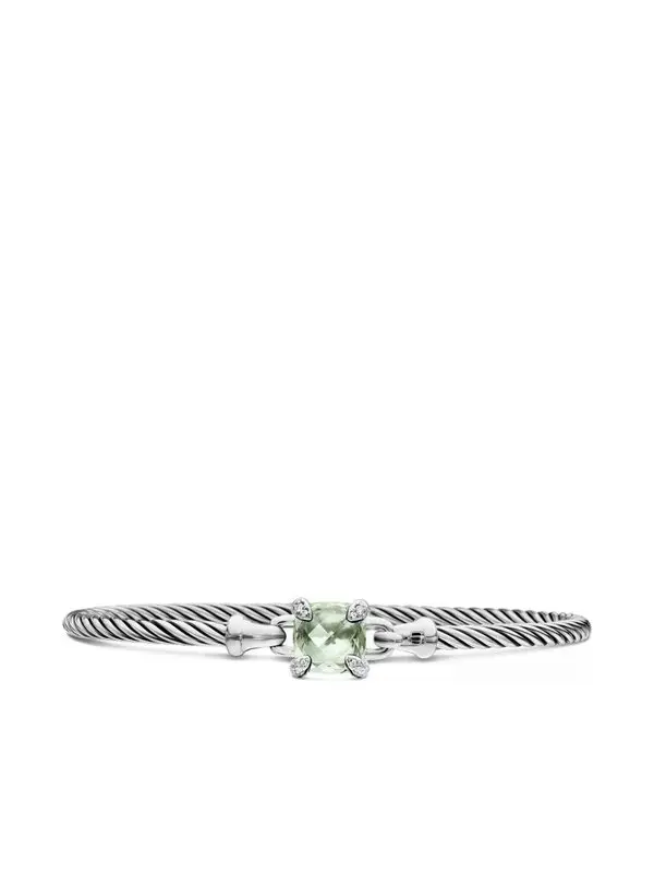 David Yurman Sterling Chatelaine Diamond Bracelet