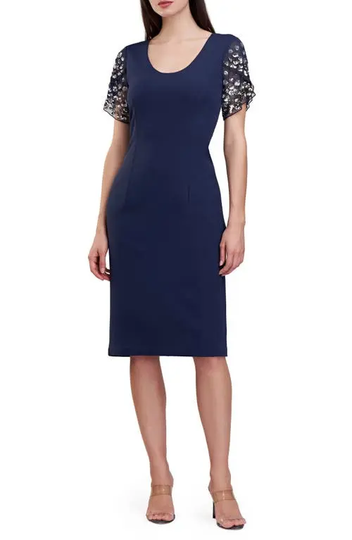 Js Collections Jessie Bead Embellished Cocktail Dress