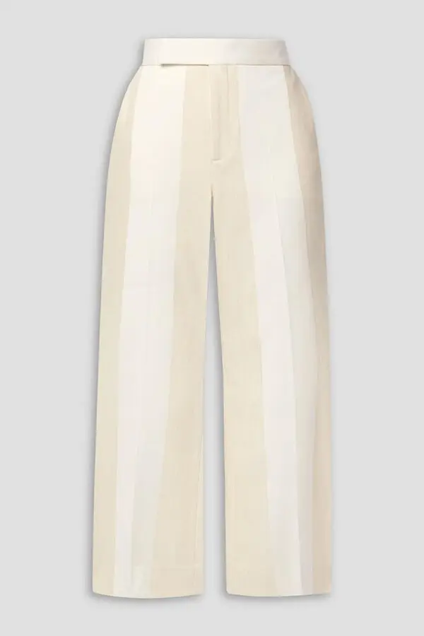 Partow Neva Two-tone Flared Pants