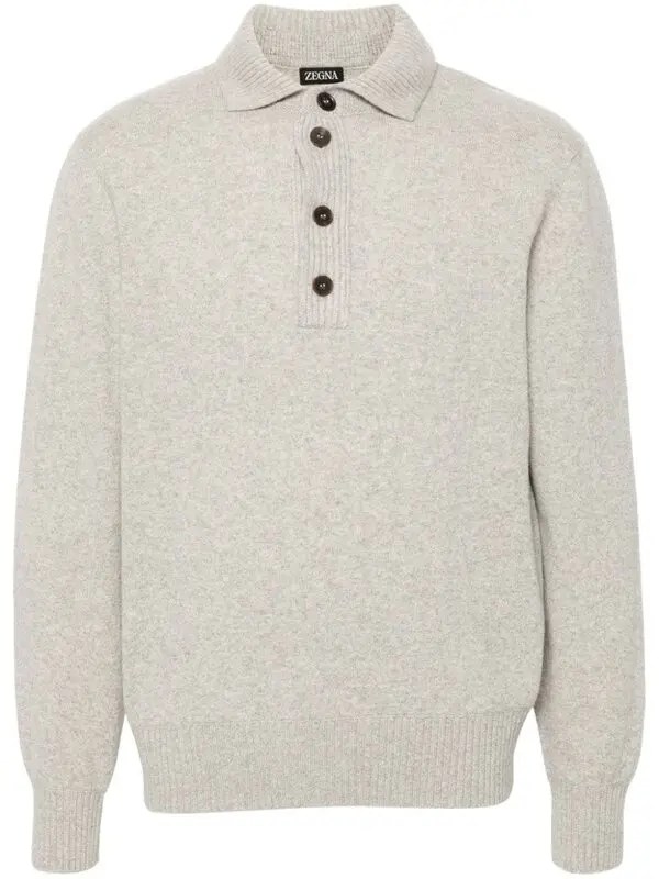 Zegna Knitted Polo Shirt