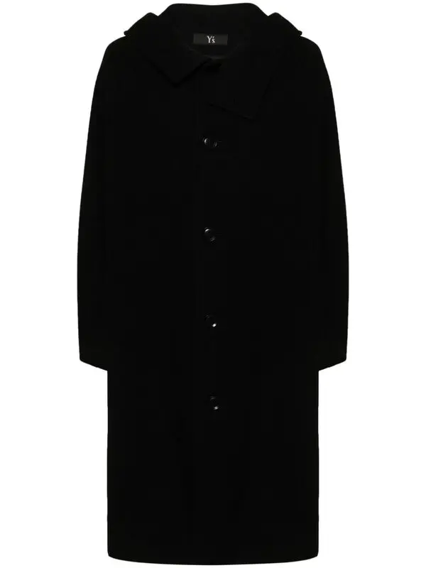 Y’s Hooded Single-breasted Coat
