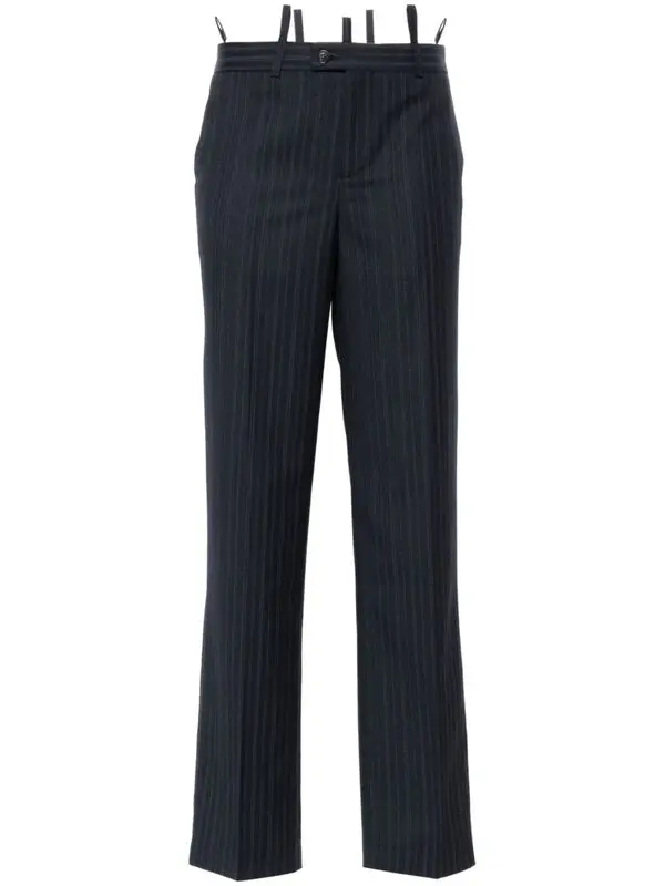 BETTTER Pinstriped Tailored Straight Trousers