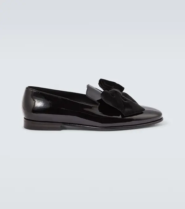 Manolo Blahnik Janser Bow-detail Loafers