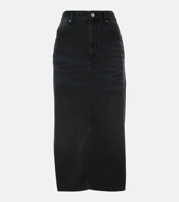 Isabel Marant Tilauria Denim Skirt - Black
