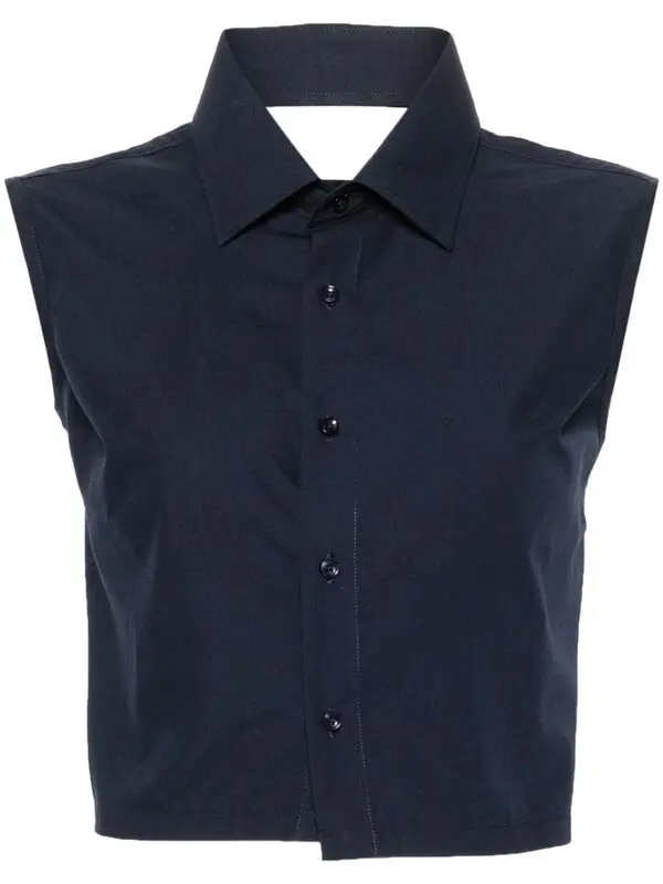 BETTTER Sleeveless Open-back Shirt