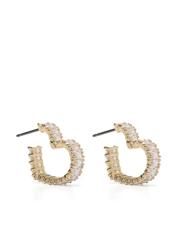 SWAROVSKI Matrix Heart Earrings - Gold
