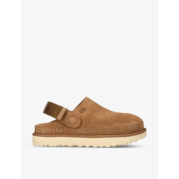 UGG Goldenstar Suede Clogs - Brown
